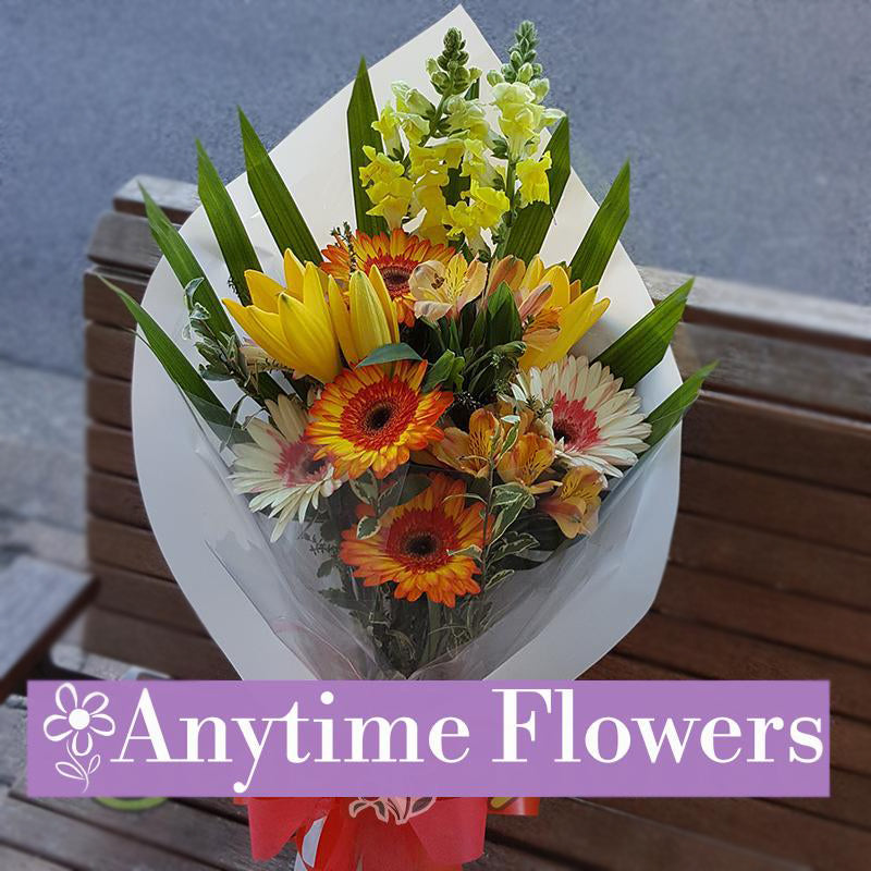 Golden Glow Posy - Cheerful Sunflower & Gerbera Bouquet